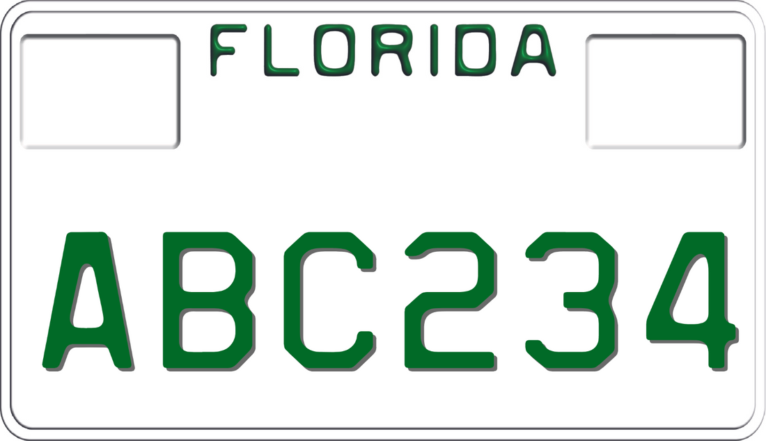 Buy 1996-2002 Florida Motorcycle License Plate 7x4 – Florida License Plate